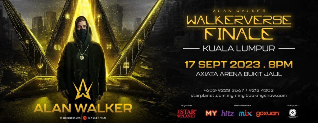 Alan Walker917吉隆坡站世界巡演 9日开始售票